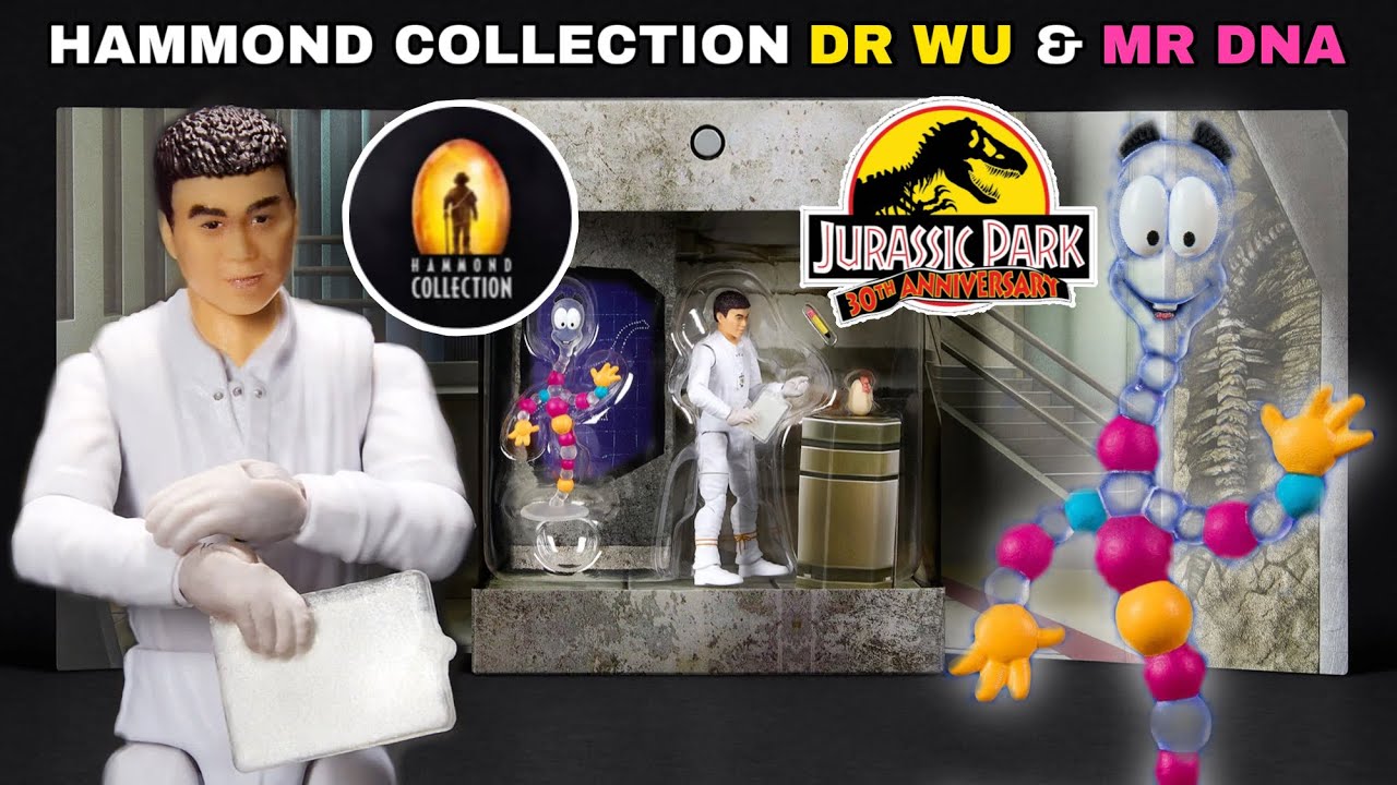 HAMMOND COLLECTION DR WU & MR DNA | Jurassic Park 30th Anniversary Jurassic World Hammond ...