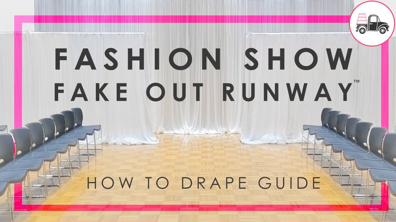 EASIEST WAY TO USE DRAPING TO PARTITION FASHION SHOW RUNWAY - YouTube