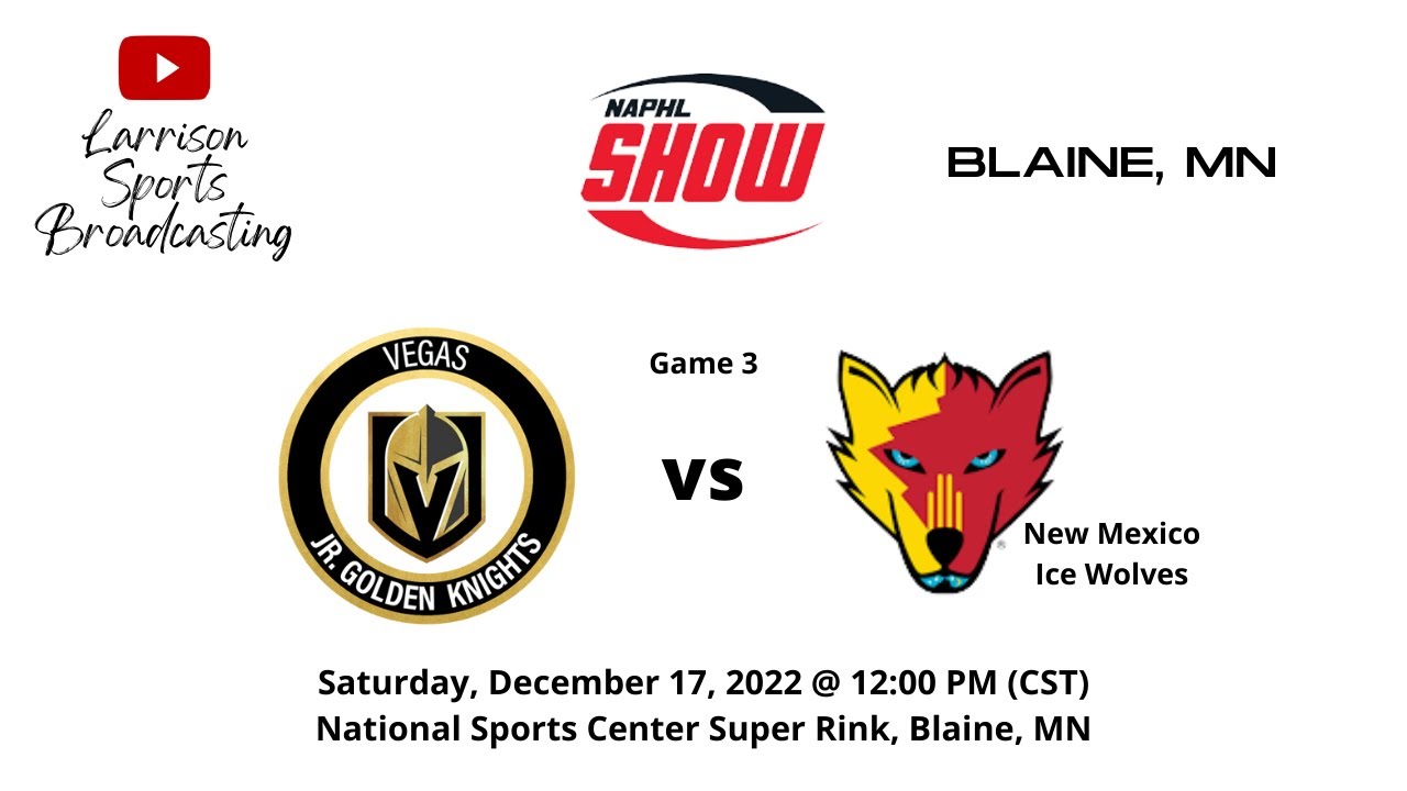 NAPHL Super Rink Blaine, MN - VJGK 14UAA vs New Mexico Ice Wolves ...