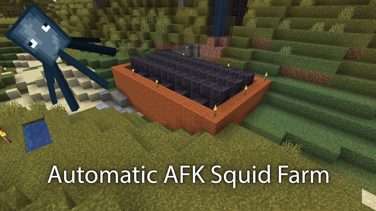 4,500 Ink per Hour Squid Farm Minecraft 1.16 Let's Play Episode 6 - YouTube