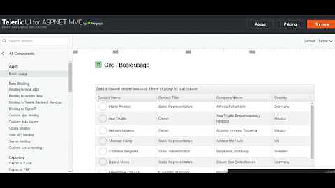 Telerik Kendo UI for ASP.NET MVC Full Example - YouTube