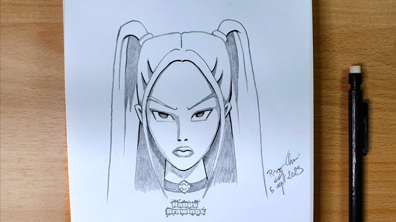 How to Draw Mira Kpop Demon Hunters Step by Step | Easy Anime Sketch ...