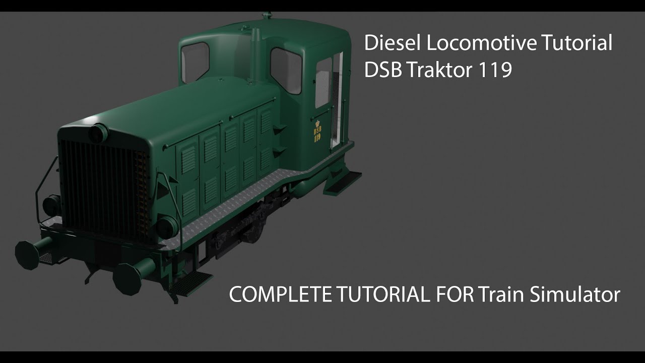 Creating A Diesel Locomotive For Train Simulator | 1 Building the base ...