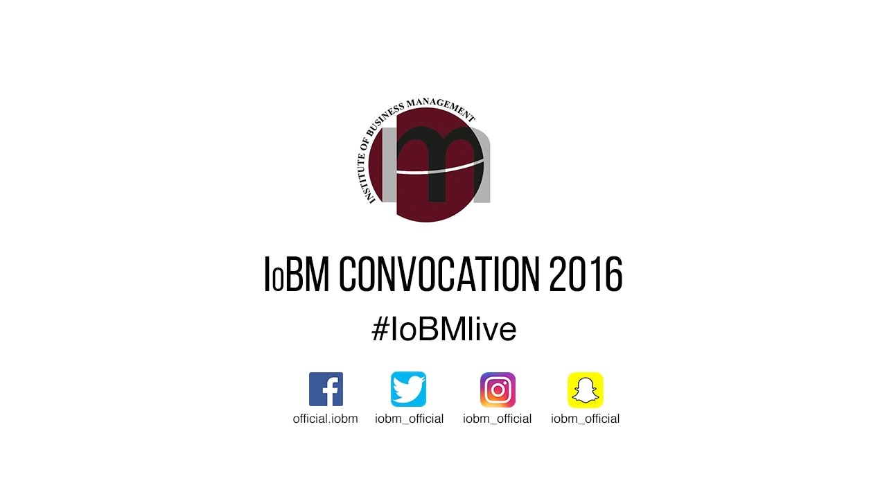 IoBM Convocation 2016 - YouTube