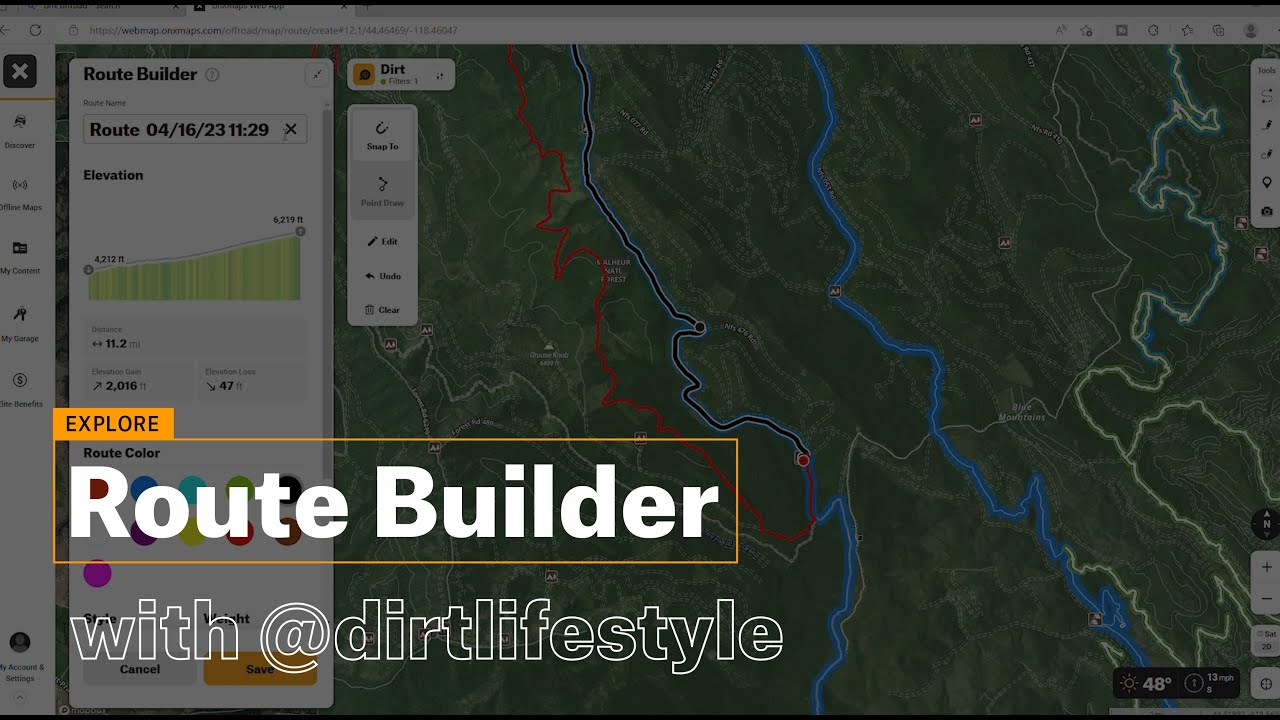 Route Builder With Nate From Dirt Lifestyle | onX Offroad Features ...