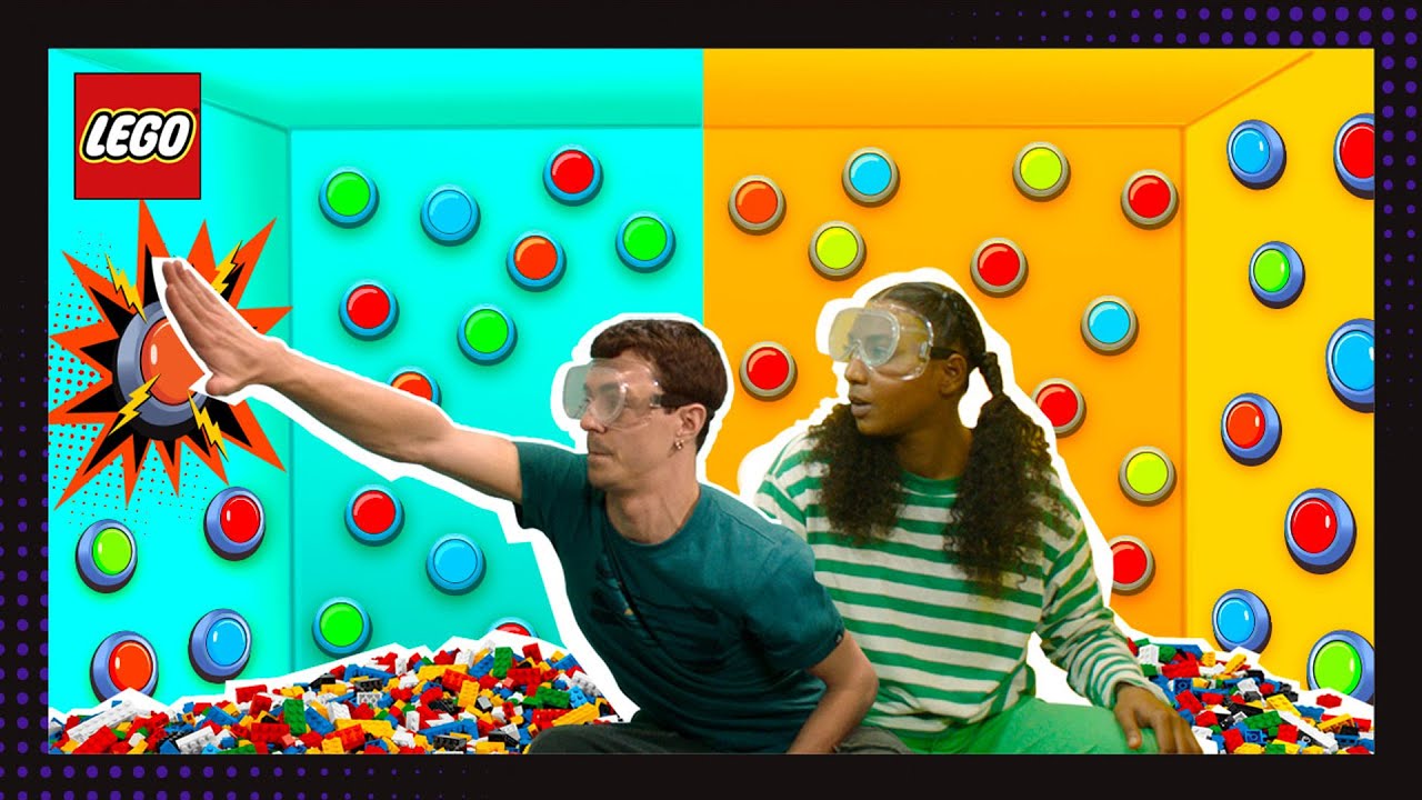 100 mystery LEGO buttons made THIS happen! | EPIC BRICK MODE - YouTube