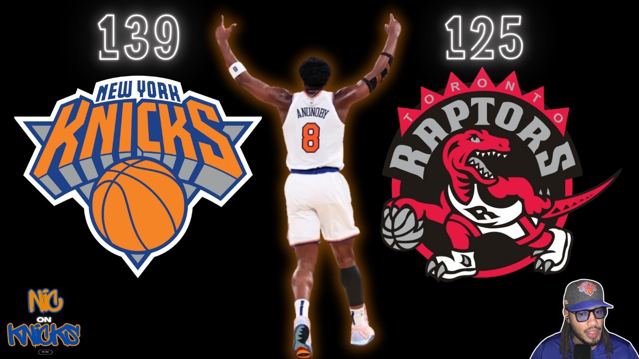 Knicks Raptors Postgame | OG And KAT Go Crazy | Nic on Knicks - YouTube