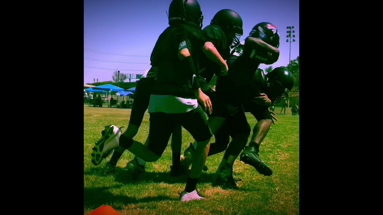 Bellflower Broncos Pee Wee Division Opening Day Scrimmage VS Cerritos 8 ...