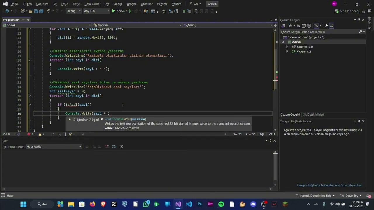 PROGRAMLAMA TEMELLERİ ÖDEV 4 | PROGRAMI YAZMA - YouTube