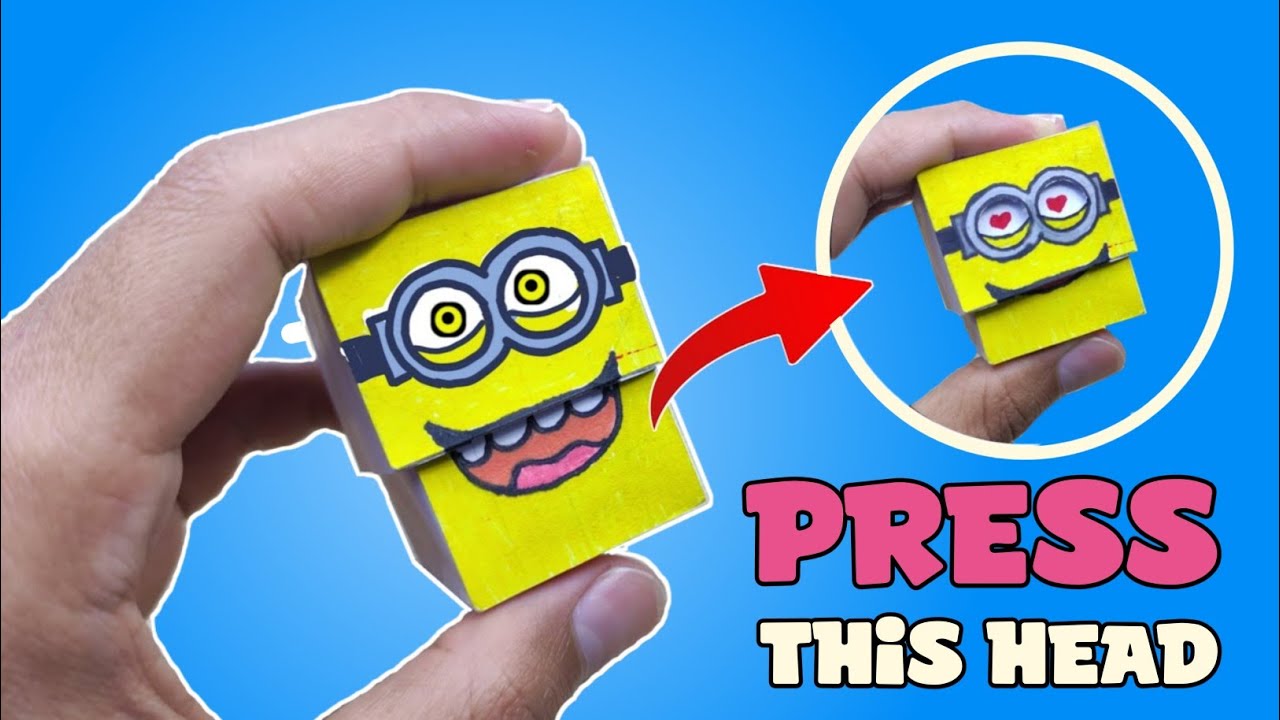 Making CUTE Minions The Rise Of Gru Paper Craft | DIY Paper Toys - YouTube