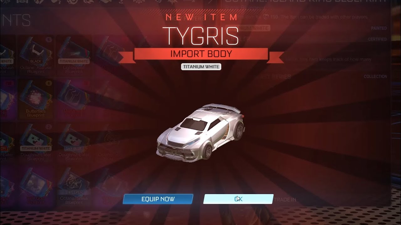 BRAND NEW Titanium White Tygris!? Rocket League Showcase - YouTube