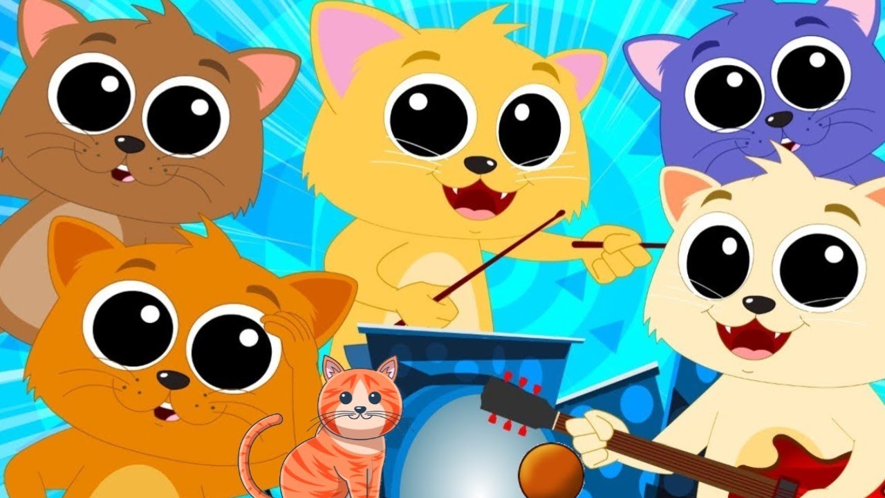 The Cat Song 😺 | Kitty Cat Song | Meow Meow Meow | songs for children ...