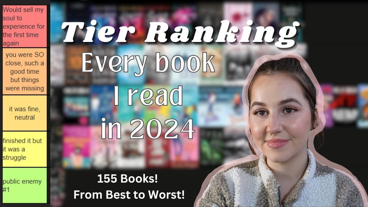 Tier ranking the 155 BOOKS I've read this year...📚 2024 book stats and ...