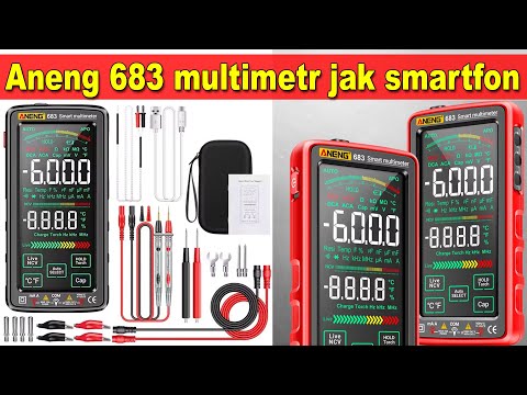 Aneng 683 multimetr cyfrowy jak smartfon z dotykowym ekranem