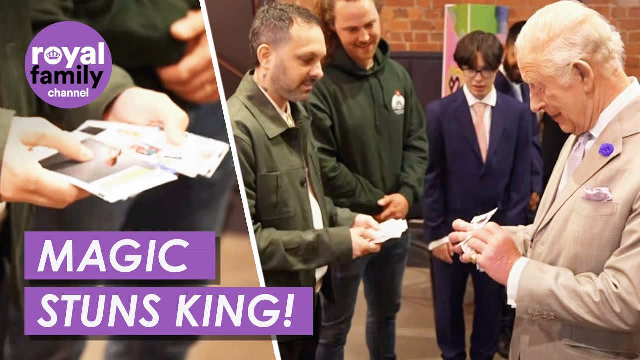 Watch King Charles React to Magic Trick with £20 Notes - YouTube