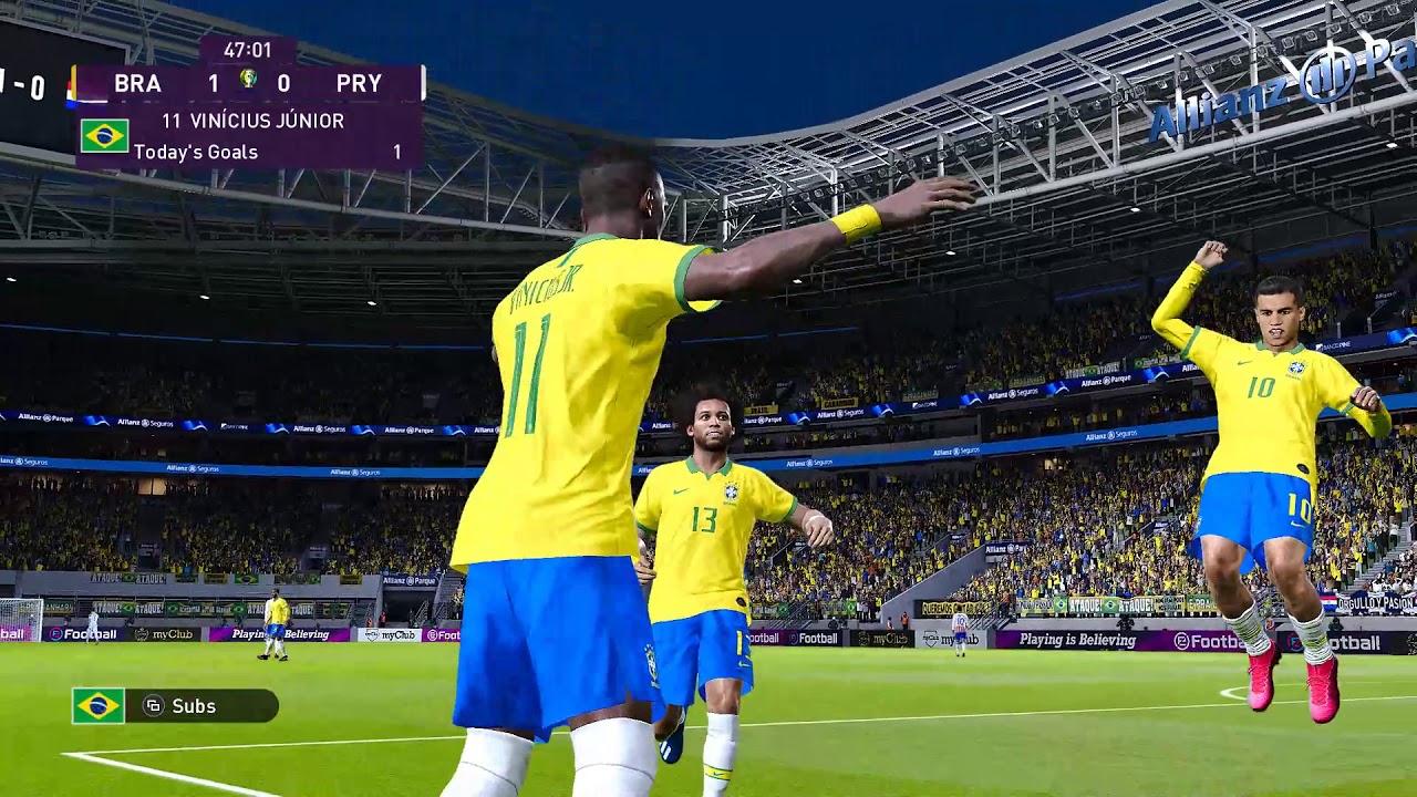 eFootball PES 2020 ML Copa America 2024 Brazil vs Paraguay| Brazil ...