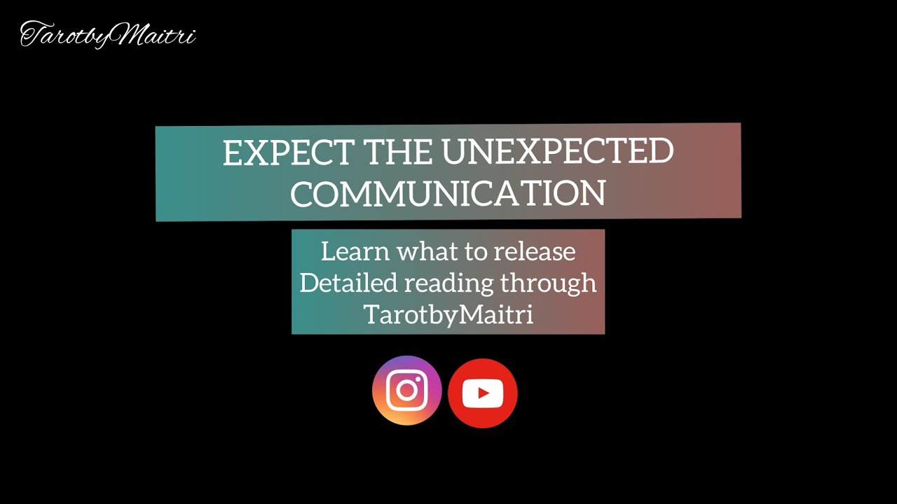 EXPECT THE UNEXPECTED COMMUNICATION - YouTube