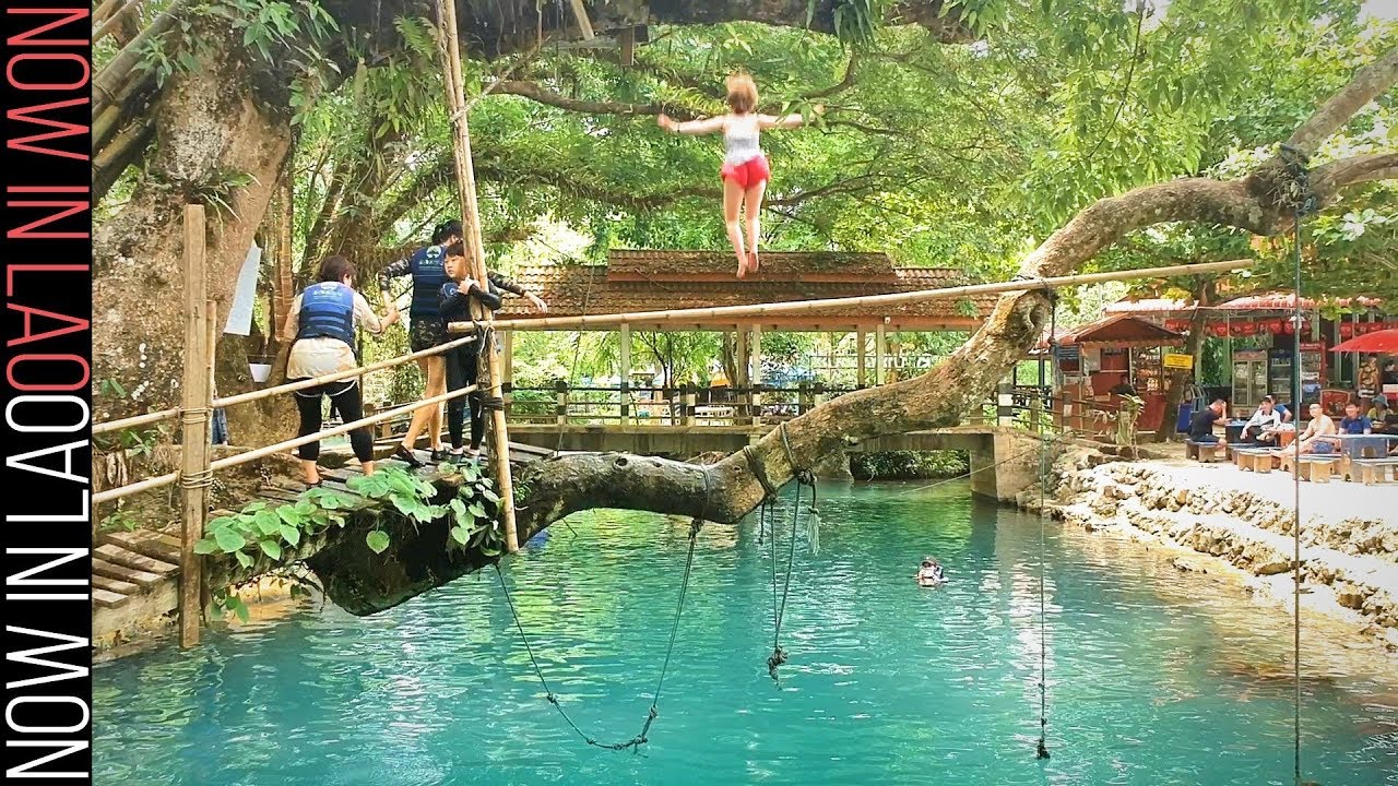 Now in Lao | Vang Vieng's Blue Lagoons 1 2 & 3 The Best Swimming Holes ...