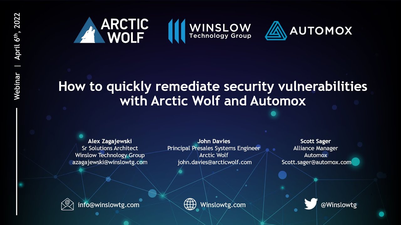 How to quickly remediate security vulnerabilities with Arctic Wolf and ...