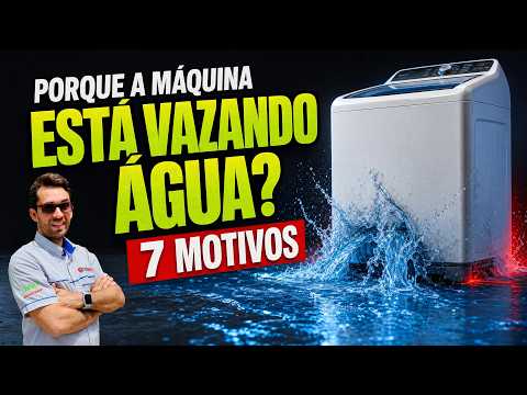 Máquina de Lavar Vazando Água por Baixo: 7 Motivos e Soluções!