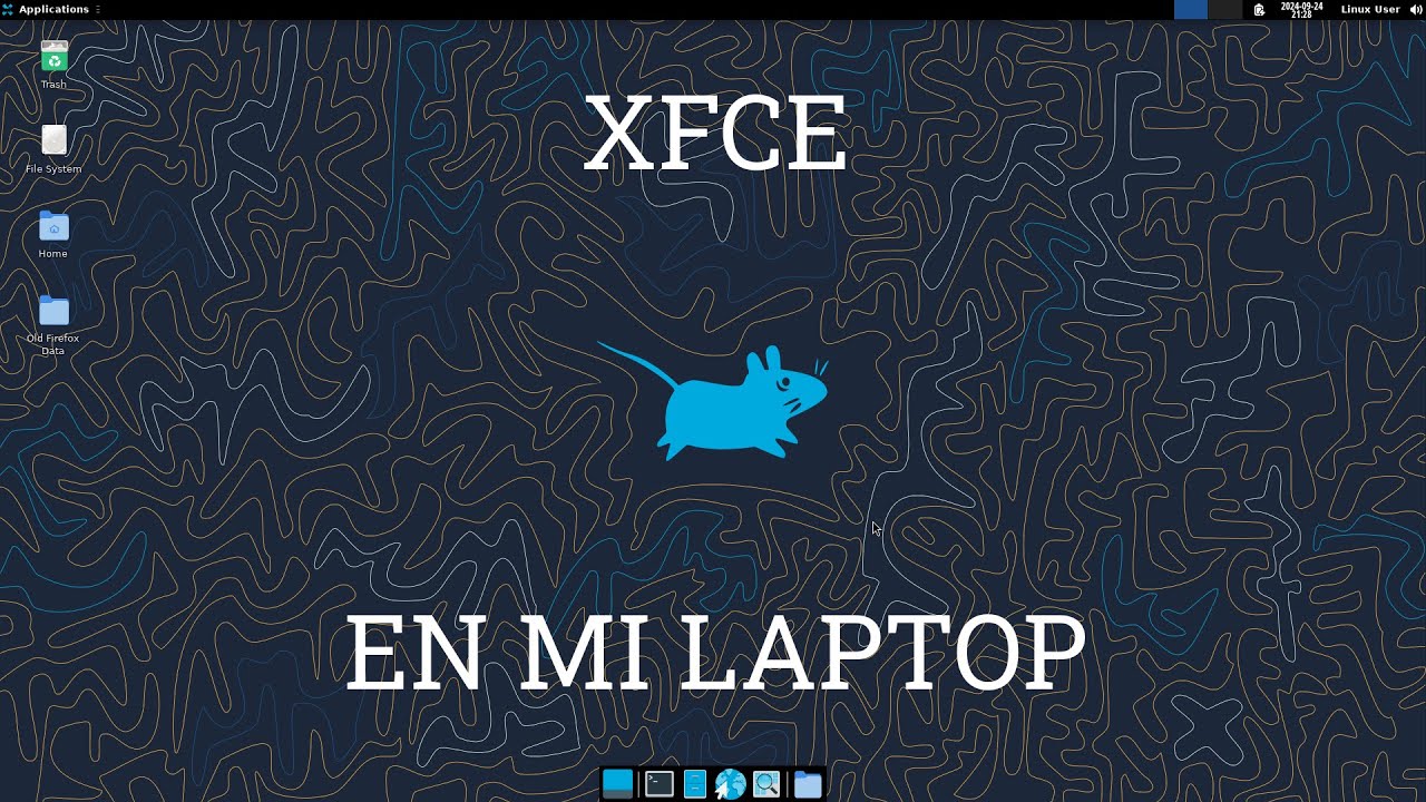 Cómo luce Alpine XFCE en mi laptop - YouTube