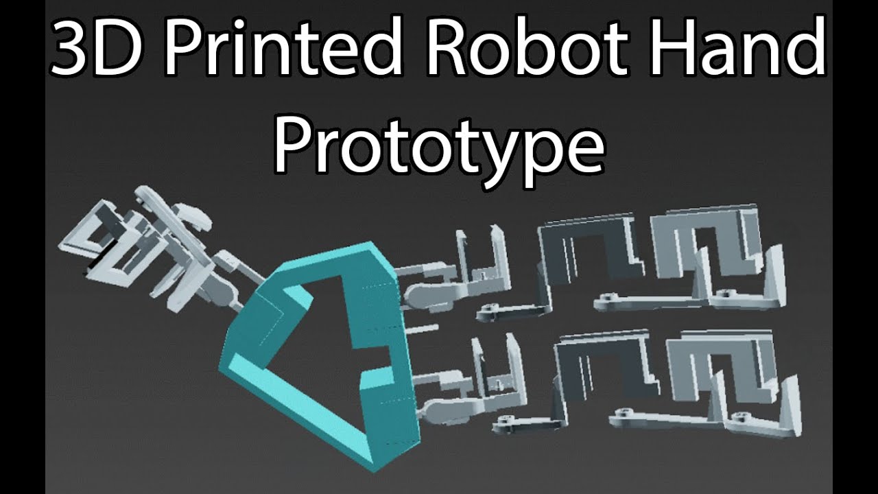 3D Printed Robot Hand Prototype - YouTube