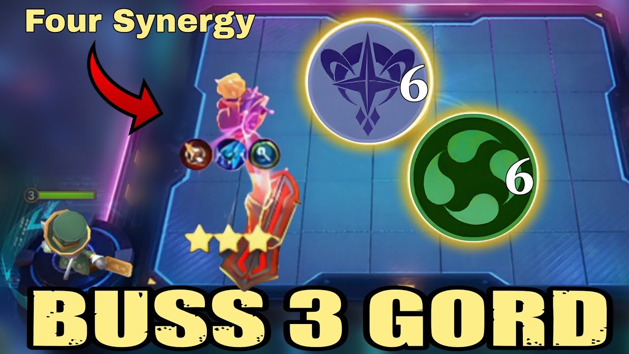 3 STAR GORD FOUR SYNERGY 🔥 WITH BUSS SKILL 3| MAGIC CHESS BEST SYNERGY ...