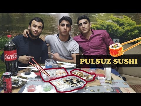 50 ƏDƏD SUSHI YEDIK (ÇÖRƏKLƏ) SUSHI EXPRESS!