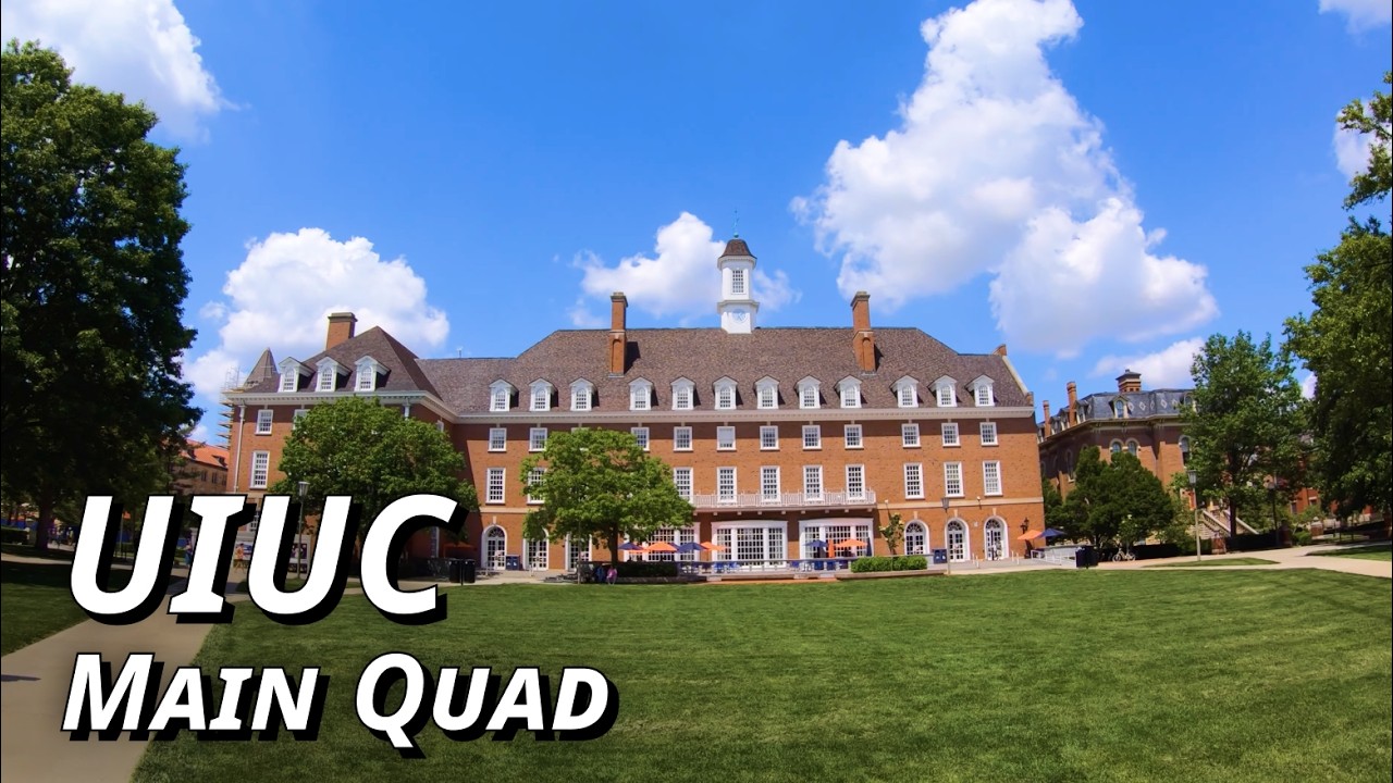 University of Illinois at Urbana Champaign - Main Quad Tour - YouTube