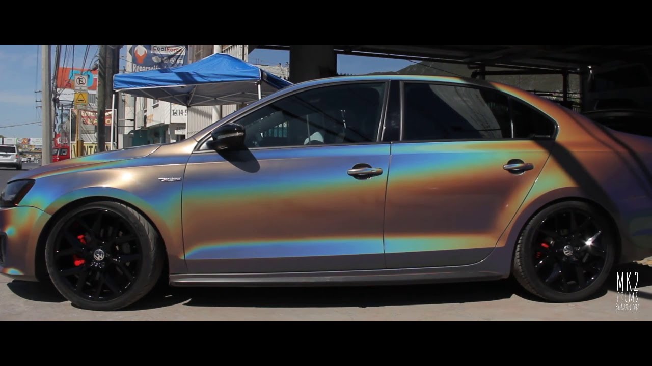 MTY Detailers - GLI MK6 Gloss Flip Psychedelic Vinyl Wrap - YouTube