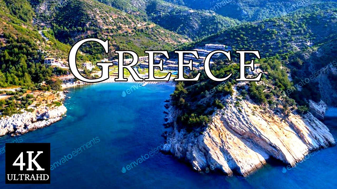 FLYING OVER GREECE 4K UHD - Amazing Beautiful Nature Scenery With ...