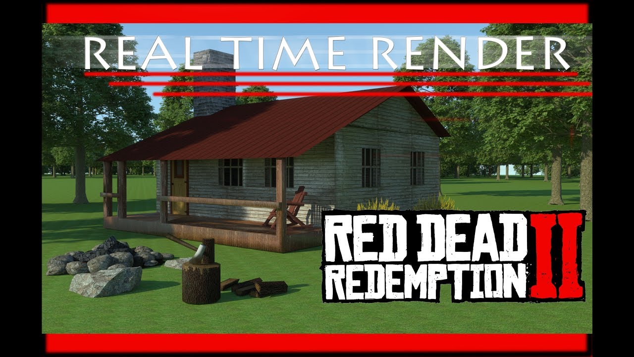 Red Dead Redemption 2 Cabin Real Time Rendering In SketchUp - YouTube