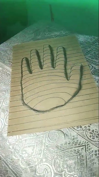 3d hand illusion drawing on paper by PK amazing art #shorts # ...