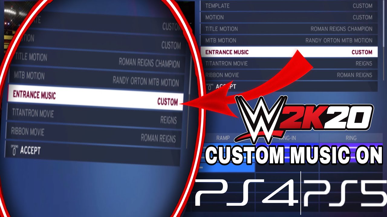 How to get CUSTOM MUSIC in WWE 2K20 - YouTube