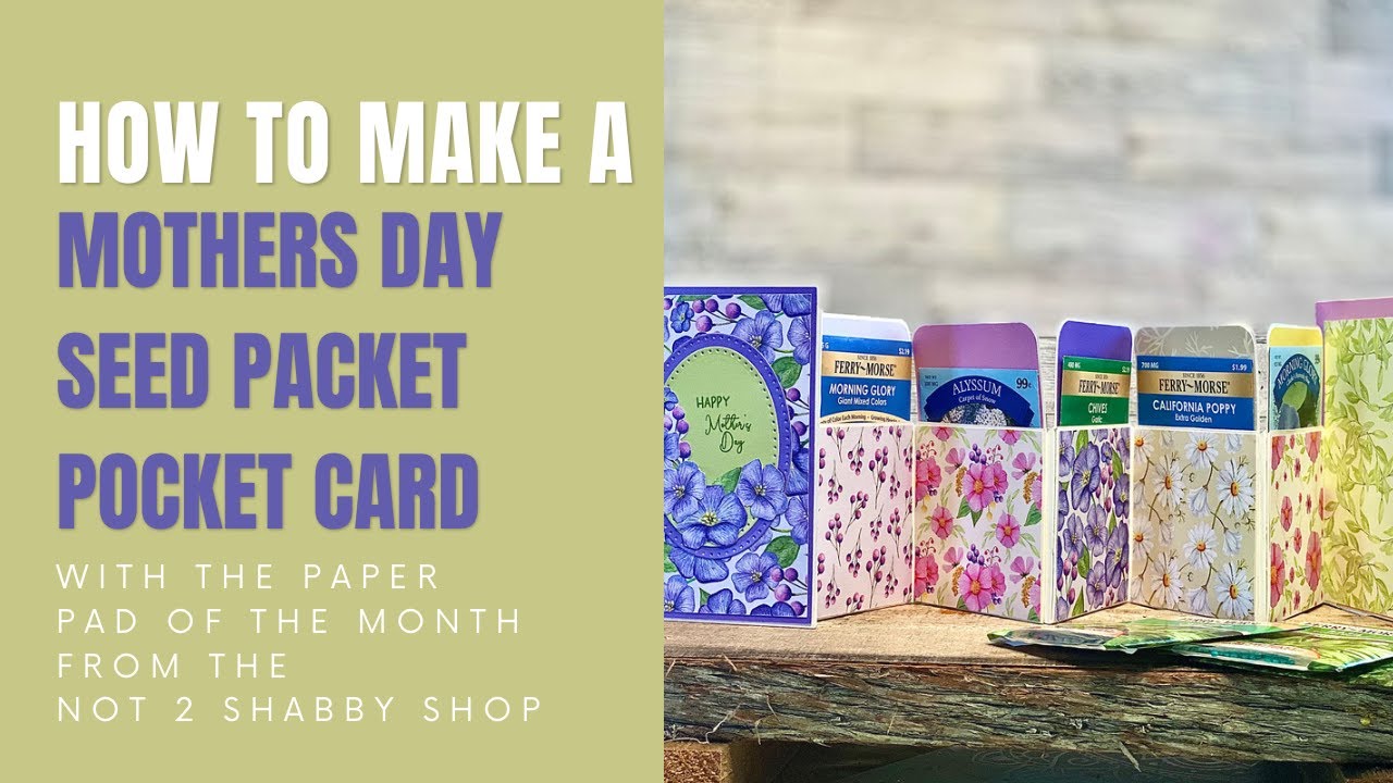 Seed Packet Pocket Card/mini Album using Blooms of Springs by Not 2 ...
