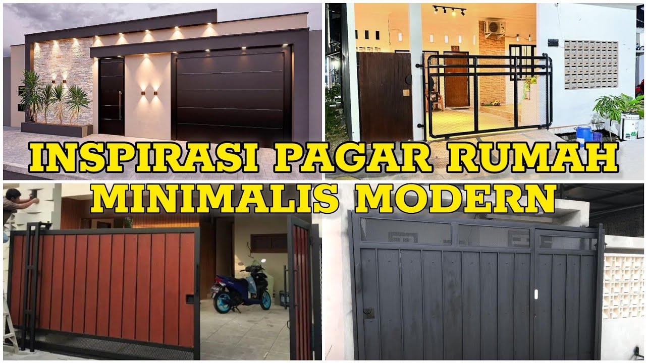 Inspirasi pagar rumah subsidi minimalis - YouTube