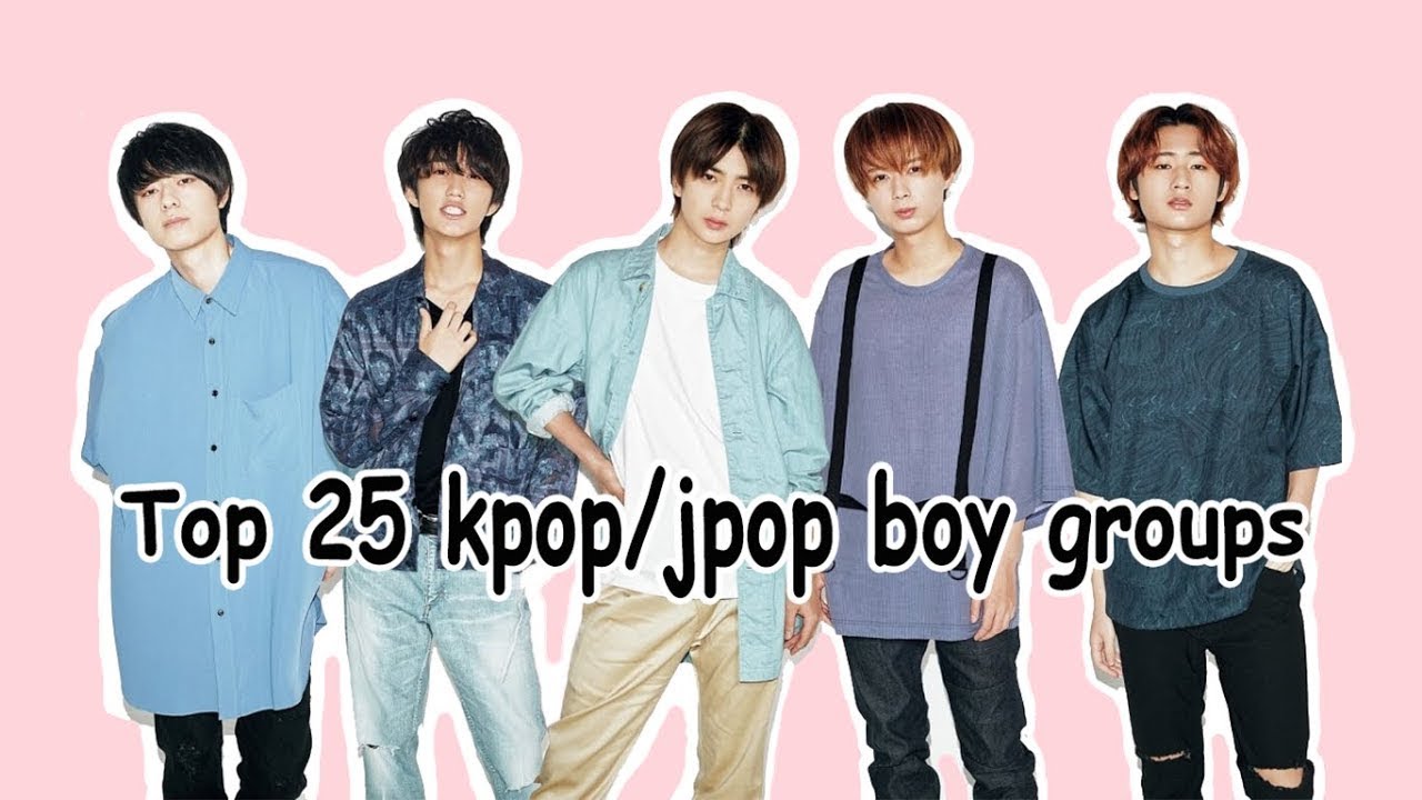 top 25 kpop/jpop boy groups - YouTube