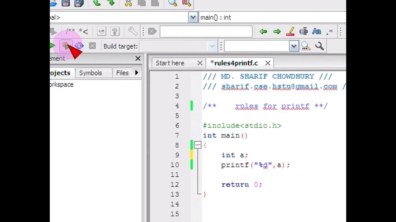 Bangla C programming tutorial 20- Rules 4 printf - YouTube