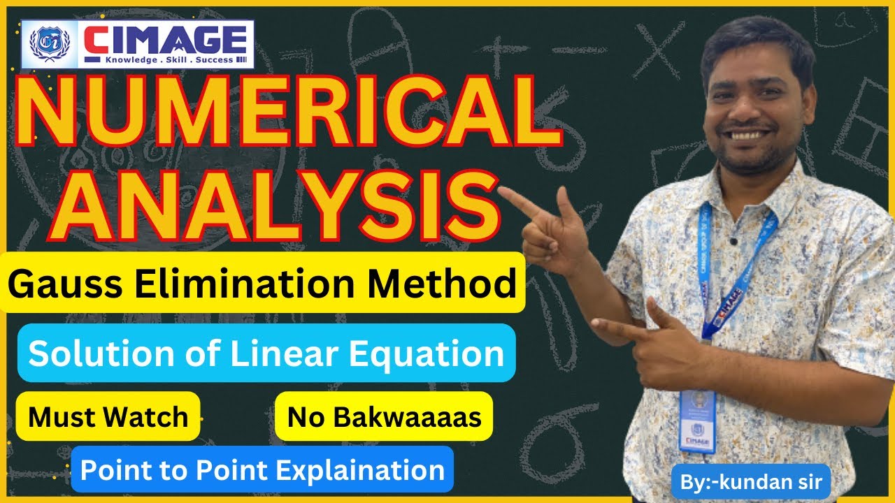 Gauss Elimination Method I Numerical Method I Solution Of Linear