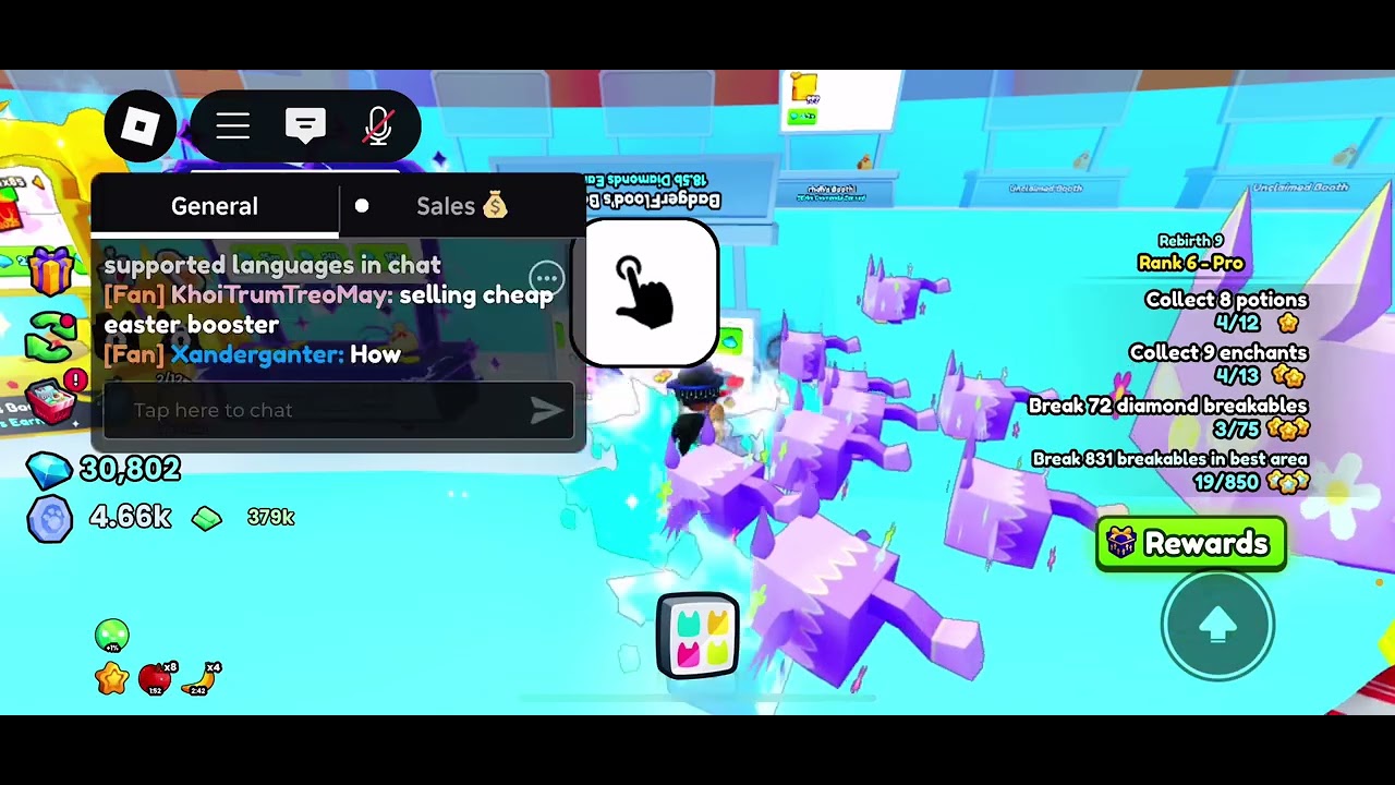 Glitched Roblox Booth in Pet Sim 99 - YouTube