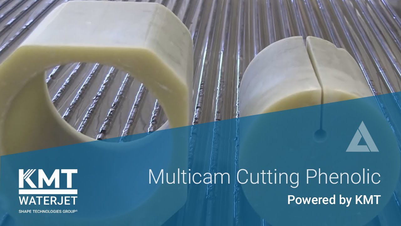 MultiCam Waterjet Systems Cutting Phenolic - YouTube