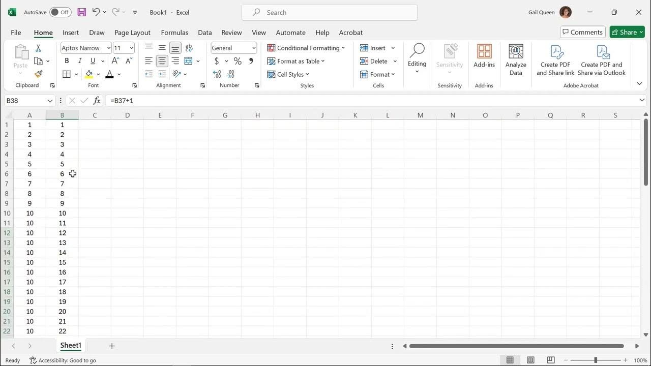 MAT144 - Excel - a very basic introduction - YouTube
