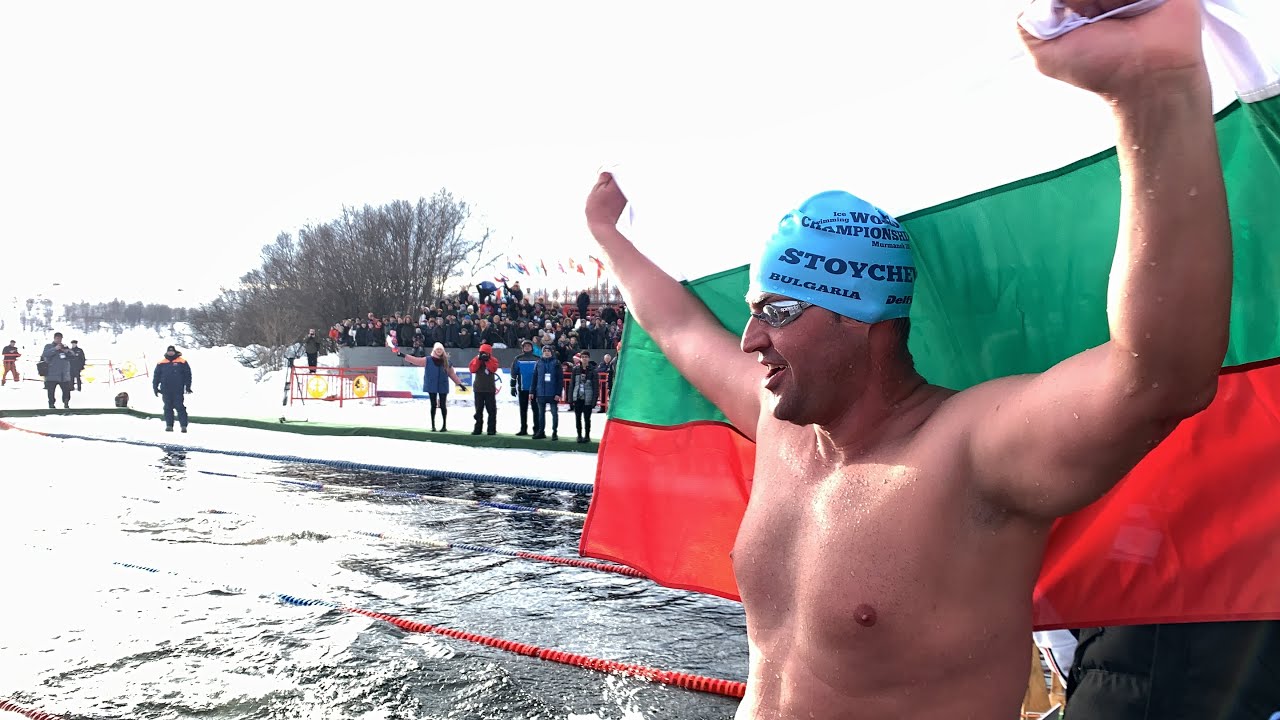 Interview with Men’s 1000m Ice Swimming Champion - Petar Stoychev - YouTube