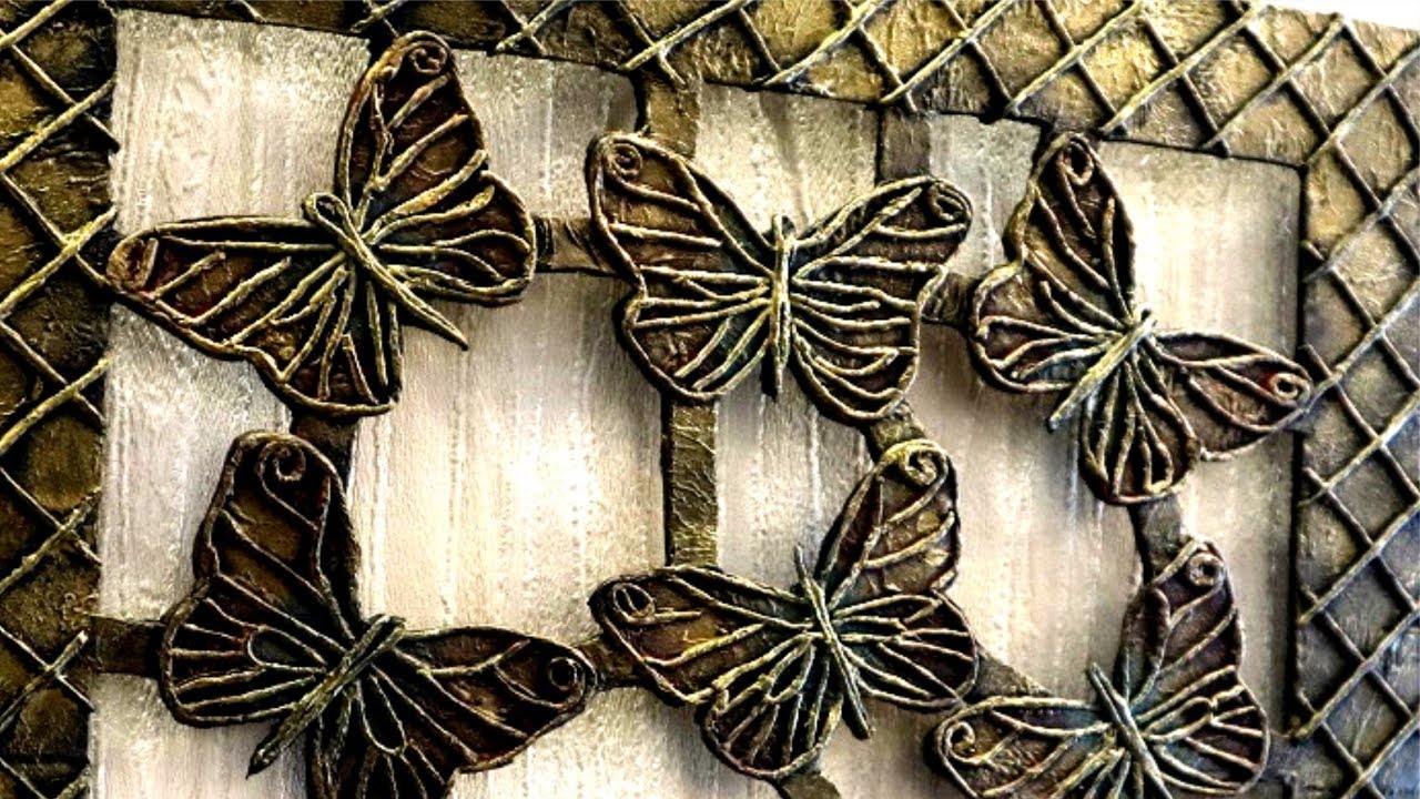 How to make a decorative panel | Paper Art & Crafts & DIY cardboard ...