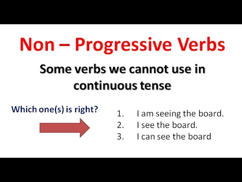 Non-Progressive Verbs | State Verb | Linking Verbs | English Grammar ...