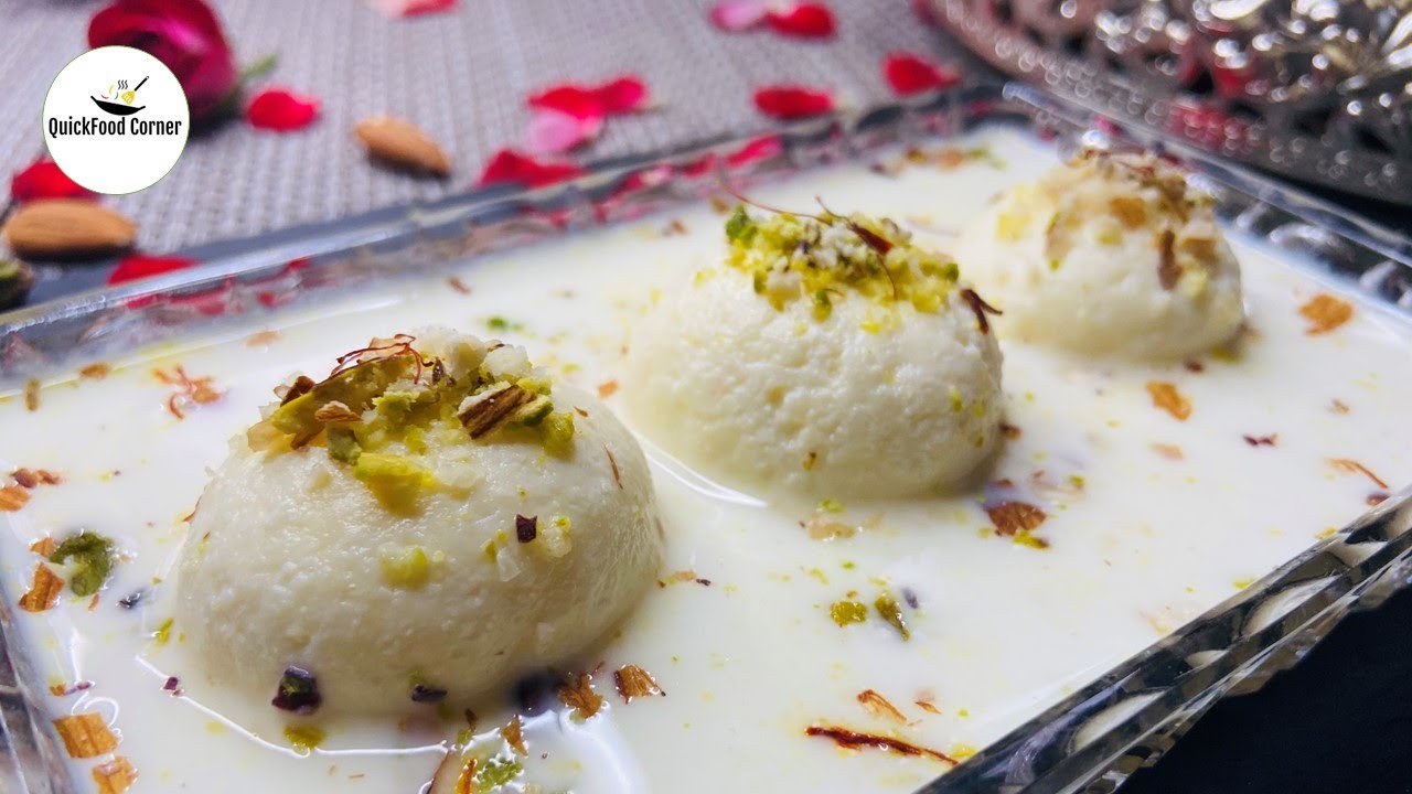 RASMALAI |رس ملائی | Fast & Easy Homemade Rasmalai | QuickFood Corner ...