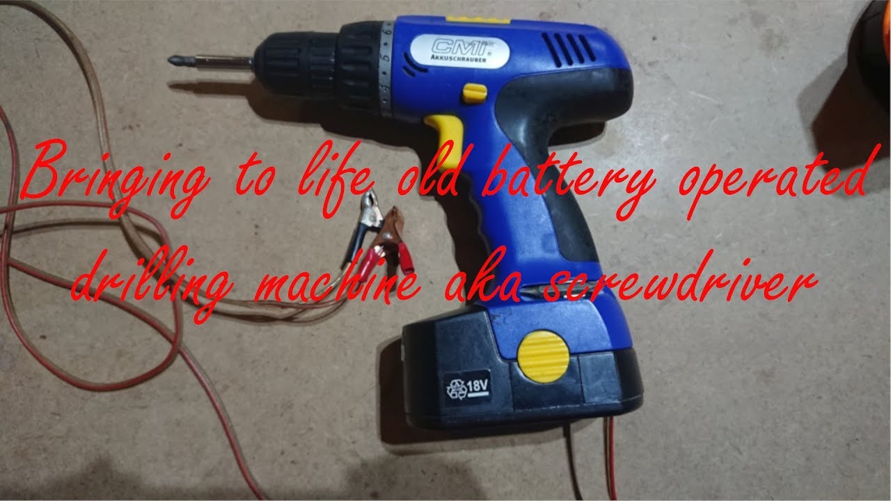 Convert old battery screwdriver from 18V NiCd to 12V lead acid battery ...