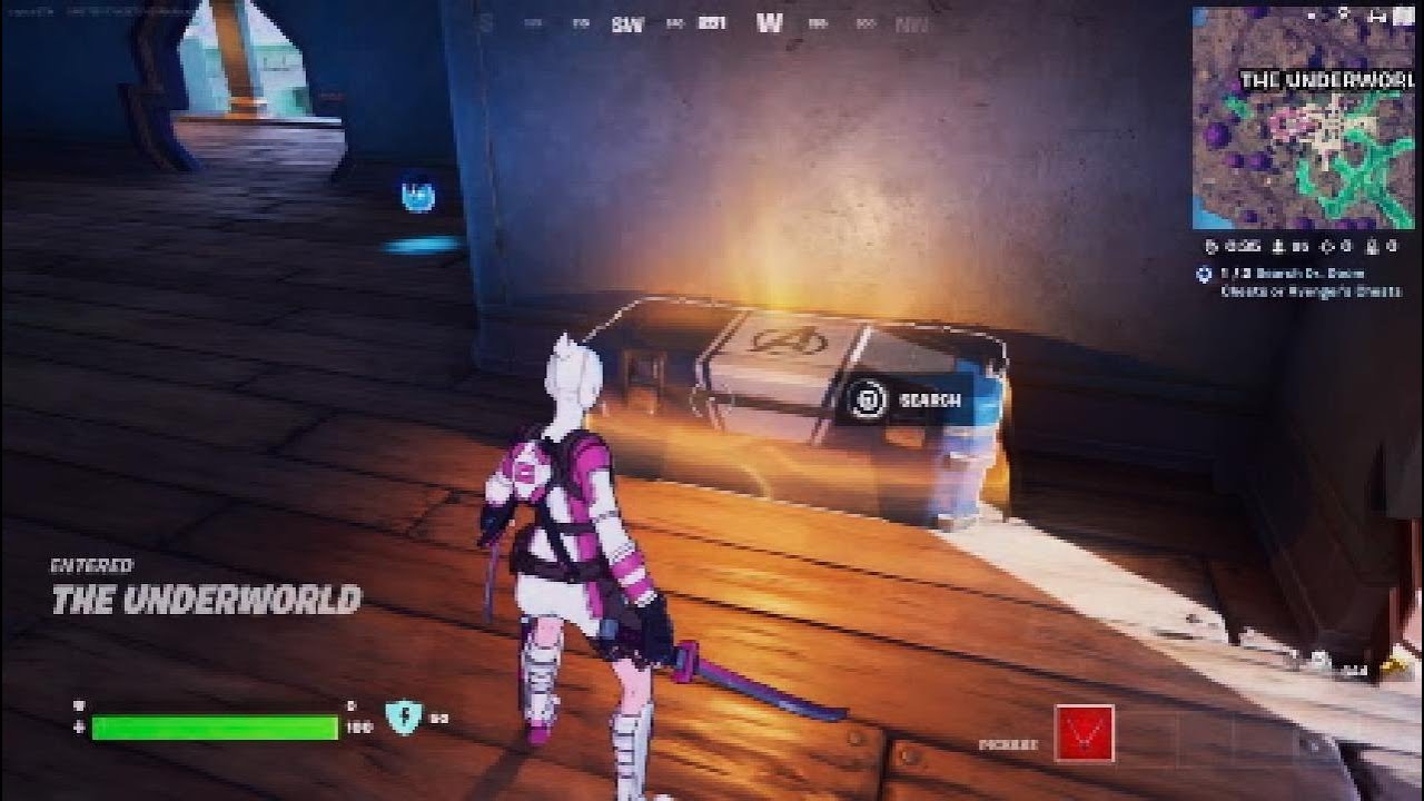 Search 2 Dr. Doom chests or Avengers chests | Fortnite Chapter 5 Season ...