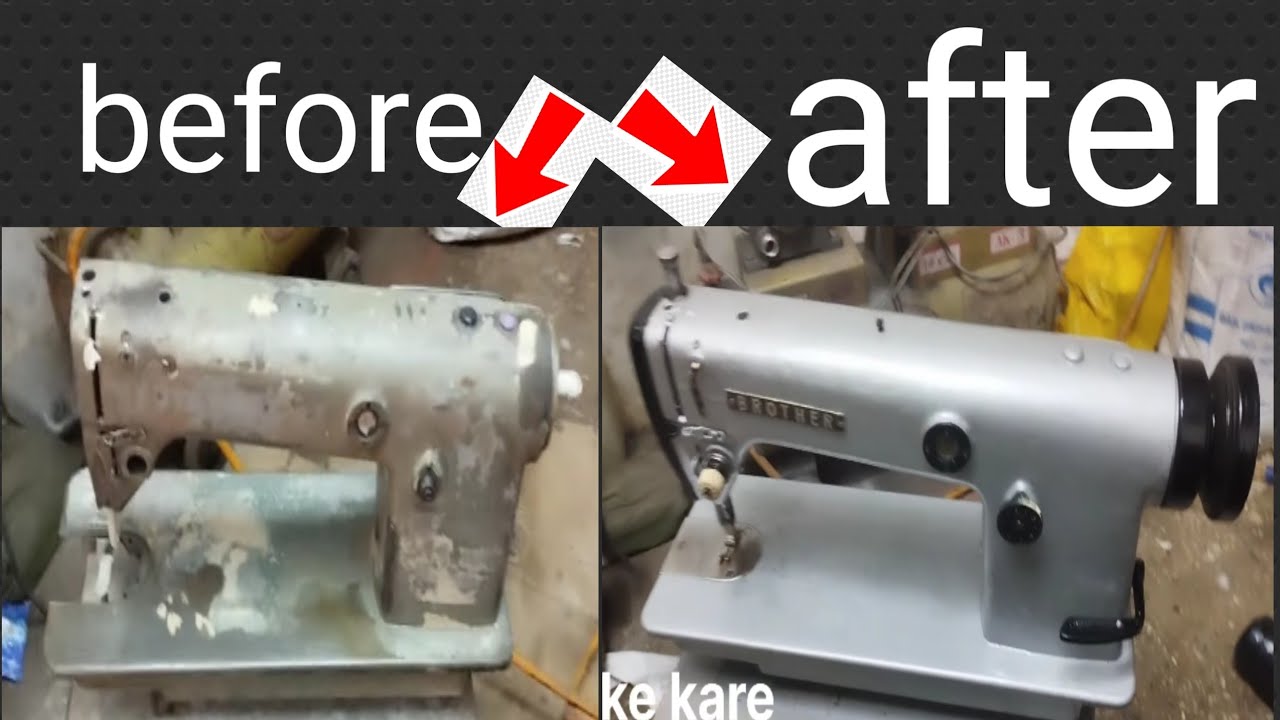 part 6 silai machine pent silai machine Spray paint restore saving ...