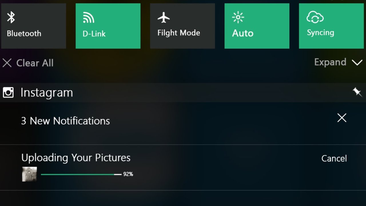 Windows 10 Mobile New Notification Center : Concept UI Design - YouTube